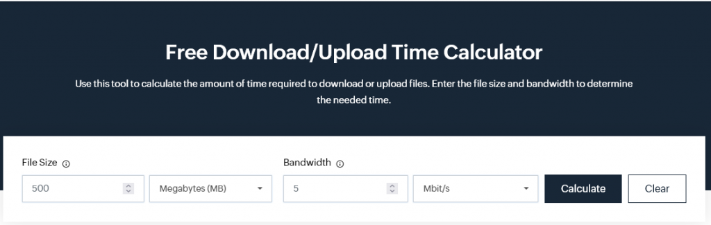 Top 6 Download Time Calculator Tools